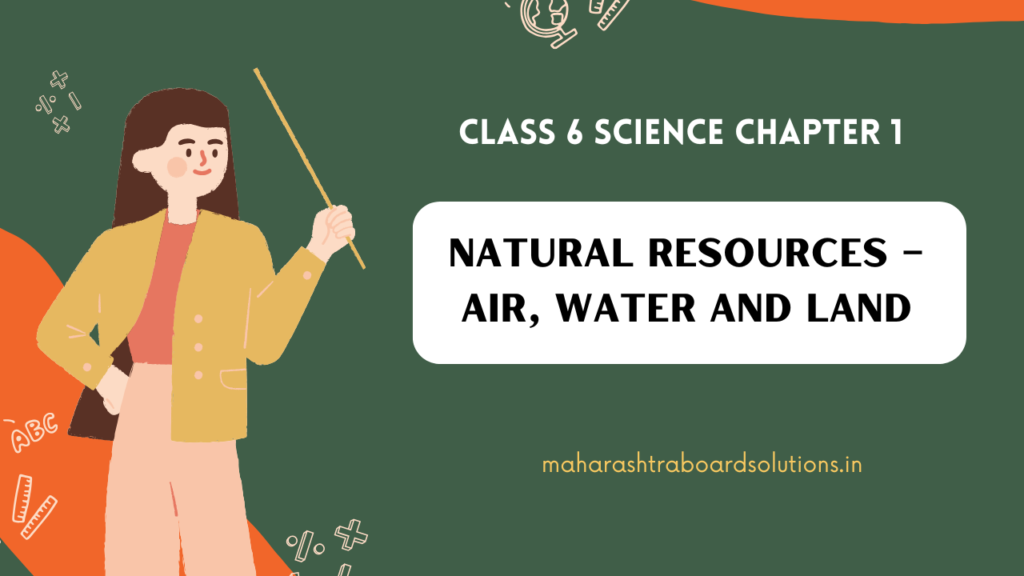 Natural Resources – Air, Water and Land Class 6 Science Chapter 1 ...
